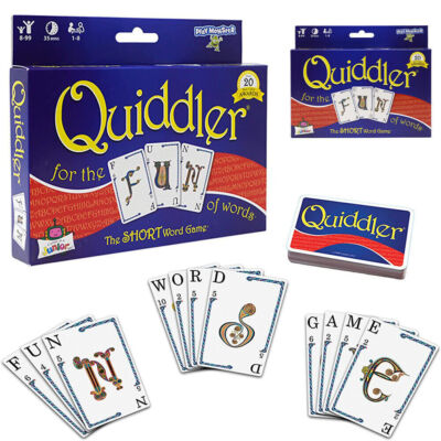2PCS QUIDDLER Classic Card Word Game - Family Game Night Kids 8 ...