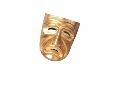 Gold Tragedy Drama Mask Theater Stage | eBay