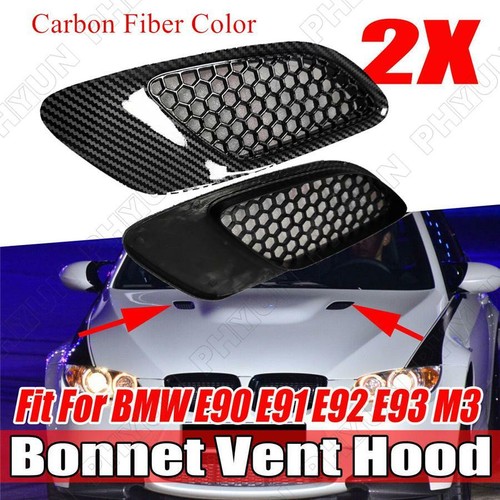 For BMW E90 E91 E92 E93 M3 Type Front Bonnet Hood Vent Cover Glossy ...