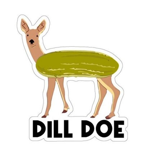 Dill Doe Funny Hunting Sticker deer | eBay