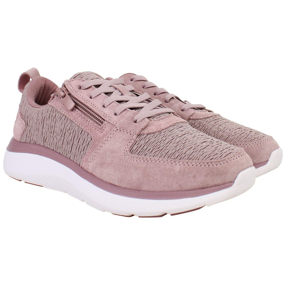 Vionic Remi Lace-Up Pink Synthetic Womens Trainers 10010636954 | eBay UK