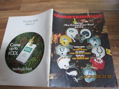 1970 Quarterback Magazine Sport January issue, Namath, Jone, Hill ...