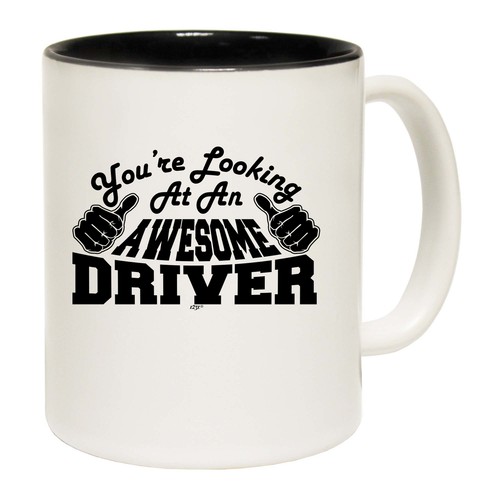 Youre Looking At An Awesome Driver GIFT BOXED Funny Mugs Novelty Coffee ...