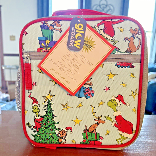 School Pottery barn GRINCH LUNCH BOX BAG space Birthday gift Peanuts ...