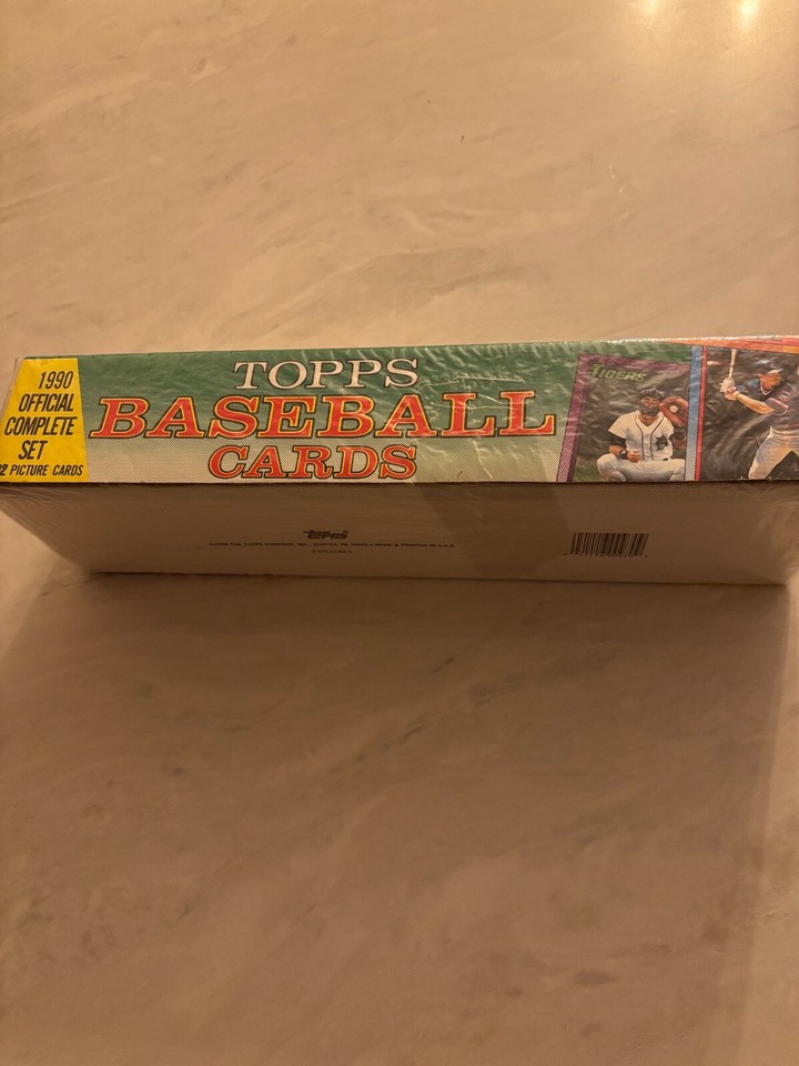 1990 Topps Baseball Complete Set in Factory Sealed Original Box- 792 ...
