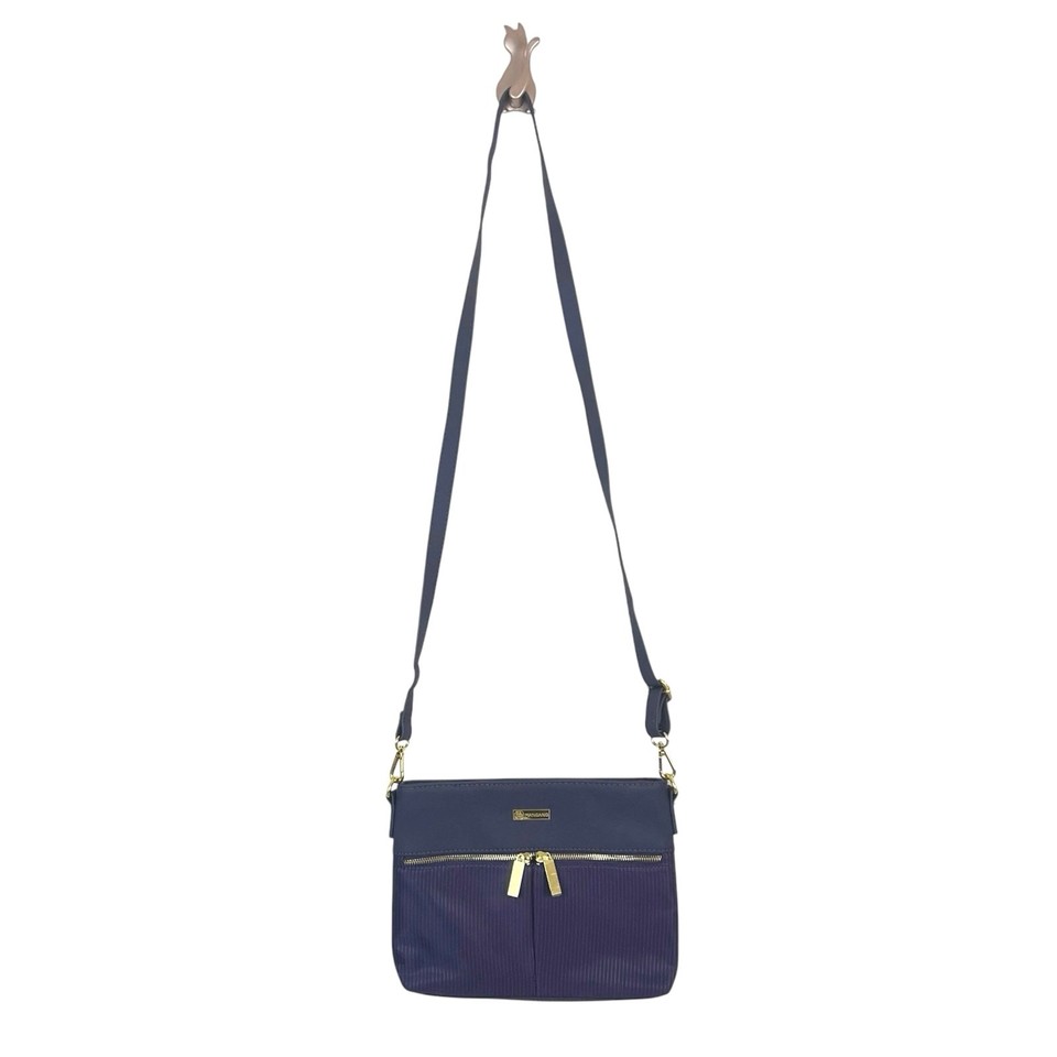 NWT Joy Mangano Purple Nylon Tufftech Travelease Crossbody Bag Purse | eBay