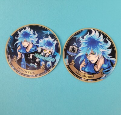 Twisted Wonderland Ignihyde 3D Lenticular Round Magnet Lot Set Japan ...