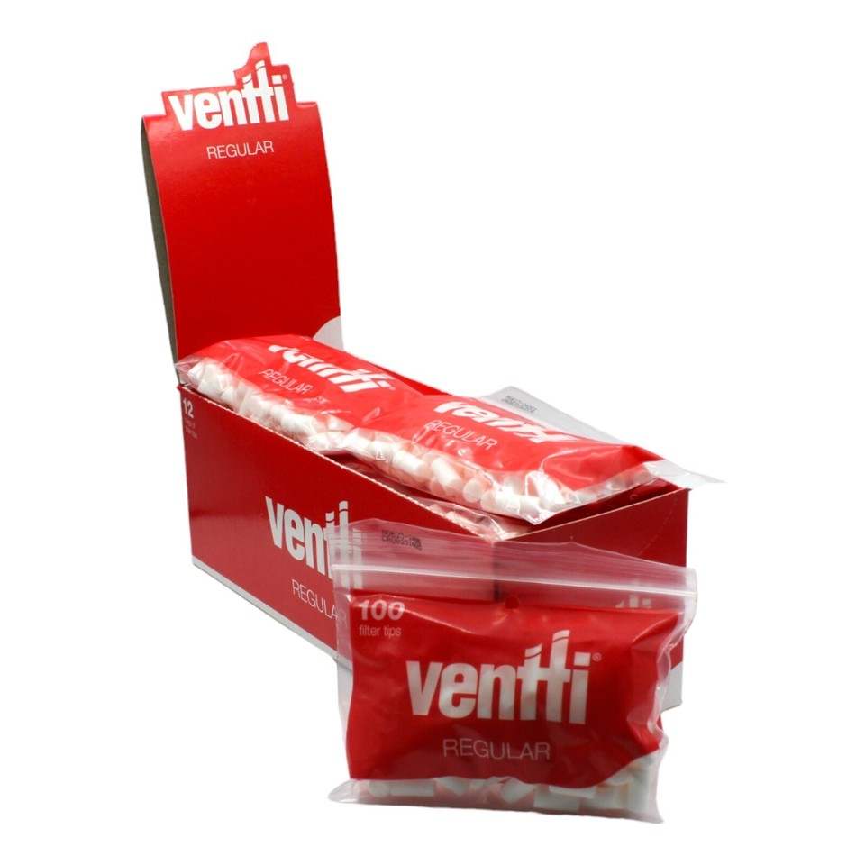 Ventti Red Regular Filter Tips Paper Smoking Cigarette Tobacco 100 ...