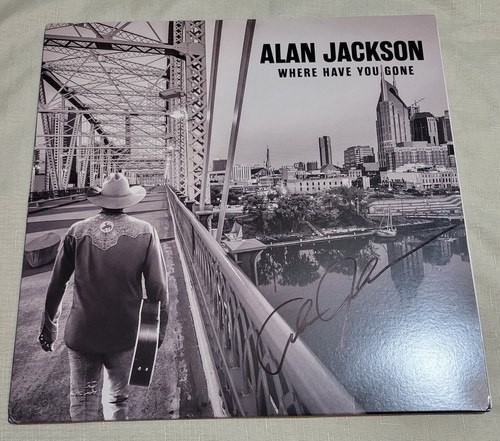 Alan Jackson "Where Have" signed album vinyl record JSA certified ...
