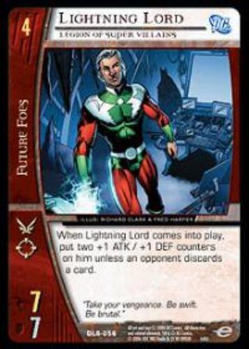 VS System: Lightning Lord, Legion of Super Villains [Played] DC Legion ...