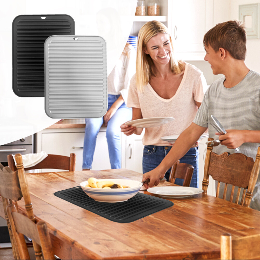 2pcs For Hot Pan Kitchen Heat Resistant Silicone Trivet Countertop ...