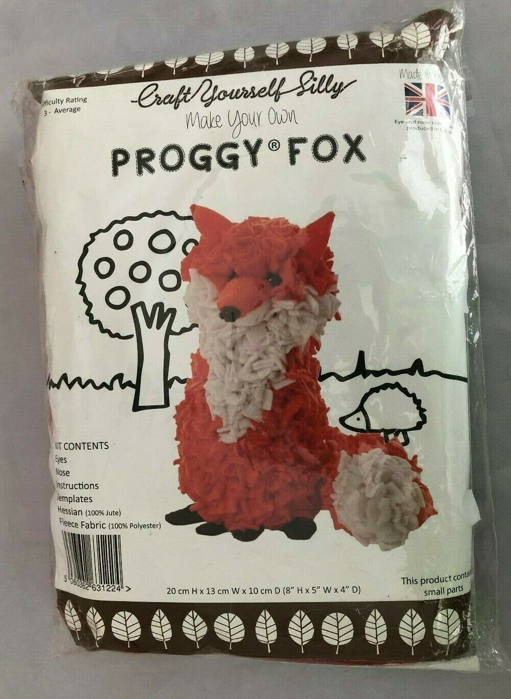 Orange 4X5X8" Proggy Fox CRAFT YOURSELF SILLY KIT | eBay