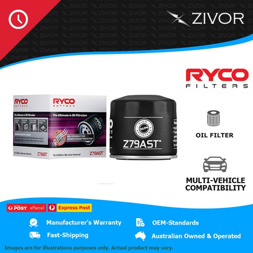 New RYCO Syntec Oil Filter Spin On For CITROEN CX25 2.5L M25-659 Z79AST ...