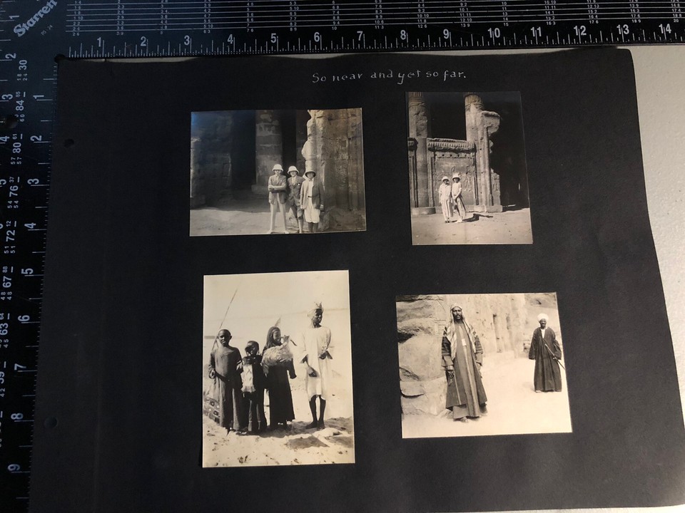 1924 Lot Of 9 Amateur Photographs Photos Nile Luxor Egypt People Boats ...