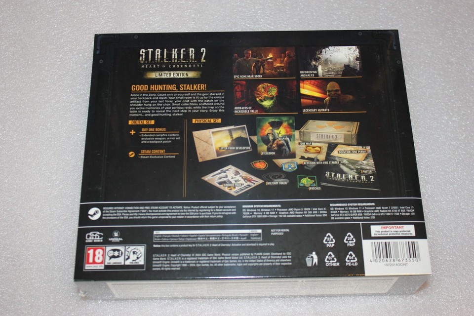 STALKER 2 HEART OF CHORNOBYL - LIMITED EDITION PC BOX NEW SEALED | eBay