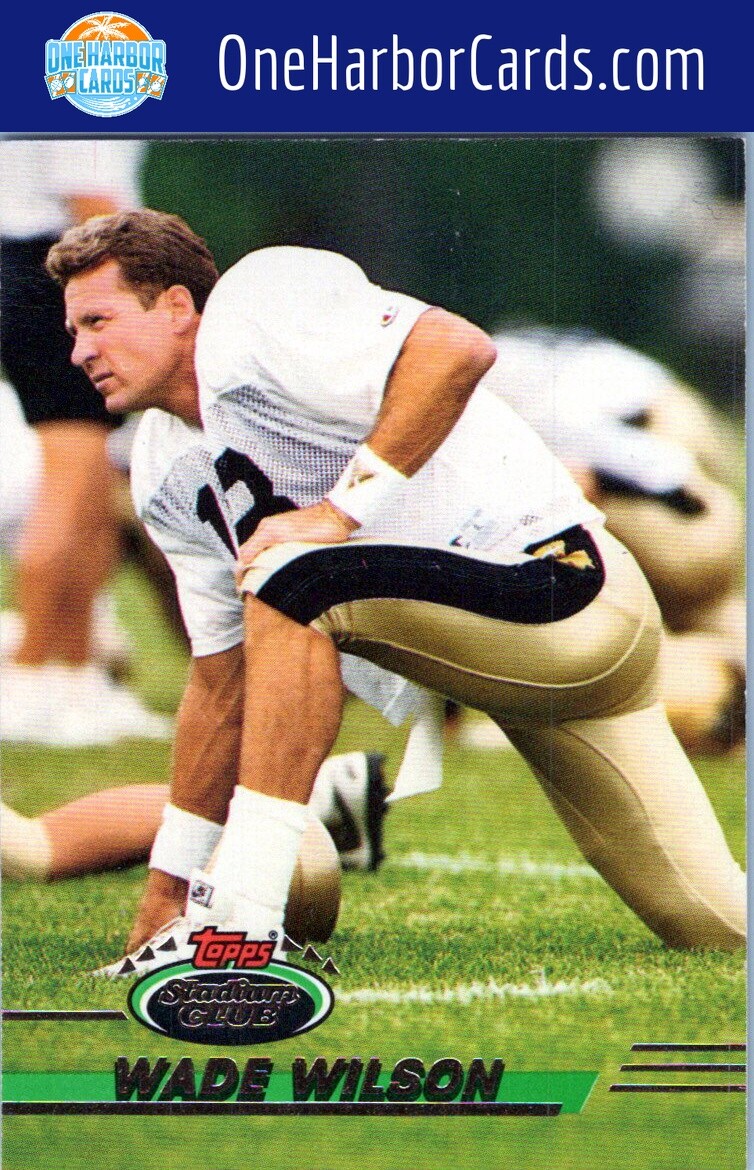 1993 Stadium Club New Orleans Saints #374 Wade Wilson | eBay