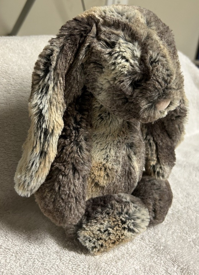 Jellycat Plush 10" Mini Woodland Babe Bashful Bunny Rabbit Gray/Brown ...