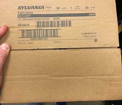 30 PACK -SYLVANIA F48T12/D/HO 60W - Fluorescent Lamp Light Bulb ...