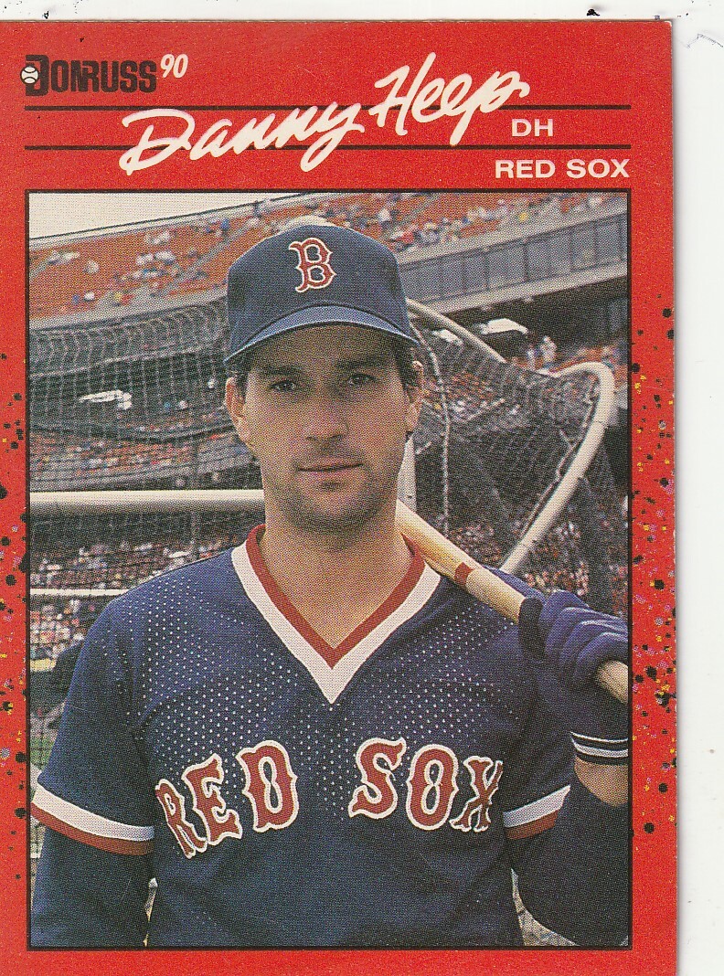 FREE SHIPPING-MINT-1990 Donruss Danny Heep #358 RED SOX PLUS BONUS ...