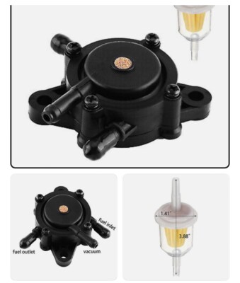 FUEL PUMP VALVE W FILTER For Poulan Pro PP19A42 960460077 Lawn Tractor ...