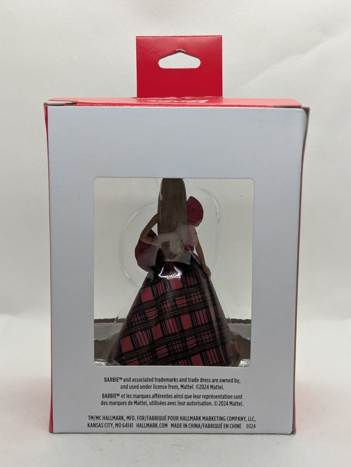 Hallmark Mattel Holiday Barbie 2024 Christmas Tree Ornament New | eBay