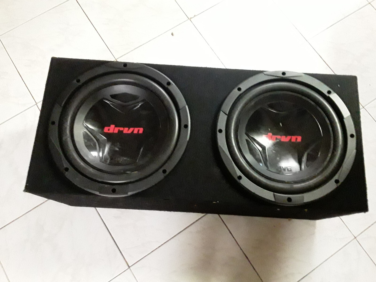 dual 12 inch subwoofer box ported combo | eBay