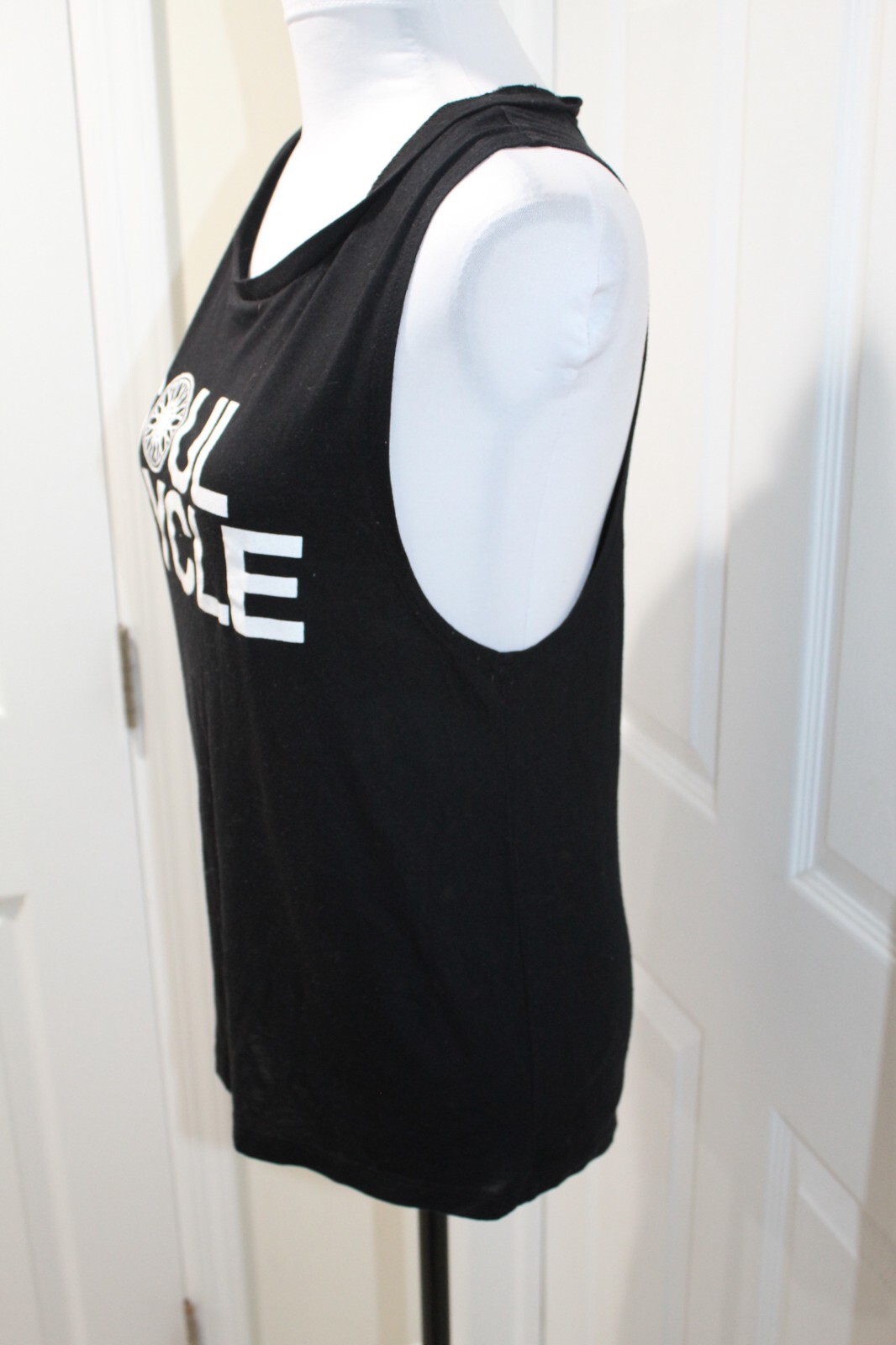 SOULCYCLE Black LOGO Bicycle Wheel Muscle Tank top t … - Gem