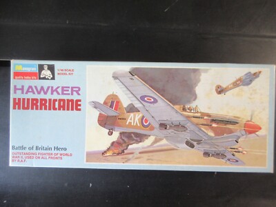 MONOGRAM 1/48 HAWKER HURRICANE #PA90-100 vintage 1968 blue box kit | eBay