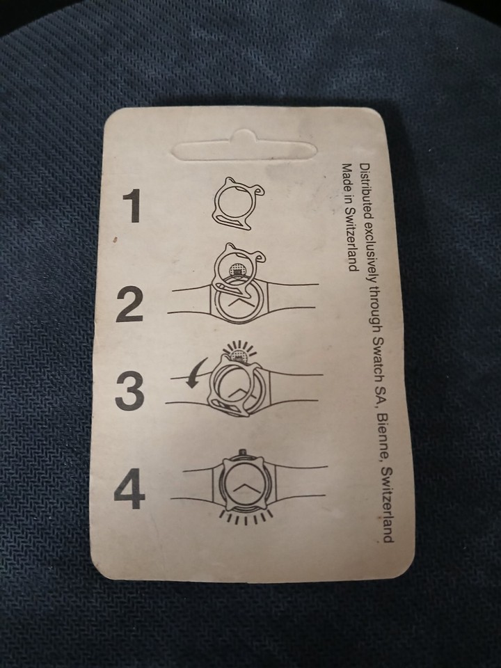 SWATCH WATCH GUARD TOO/LARGE/STANDARD GENT/YELLOW | eBay