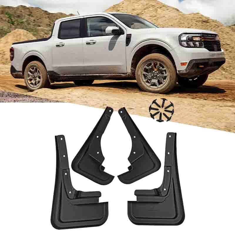 4 Pcs Front Rear Splash Mud Guards Flaps Set For Ford Maverick XL XLT ...
