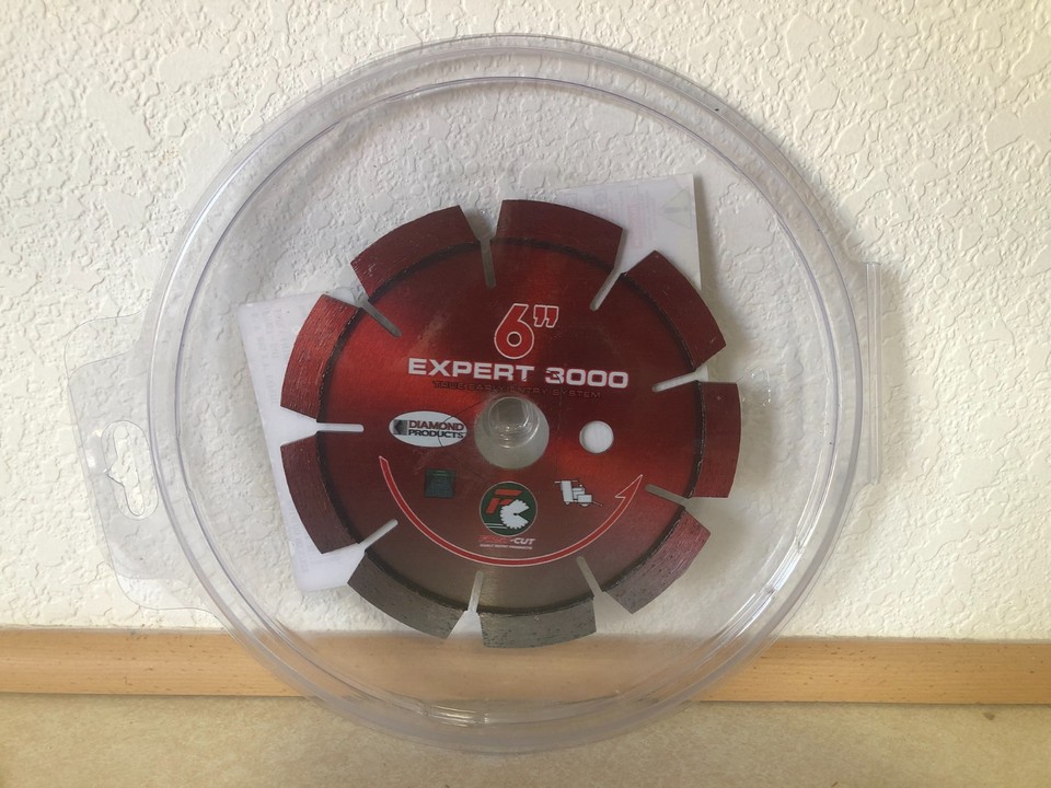BLADE, DIAMOND, EARLY ON, 6" X .095 , 1" , EXPERT 3000 RED *NEW* | eBay