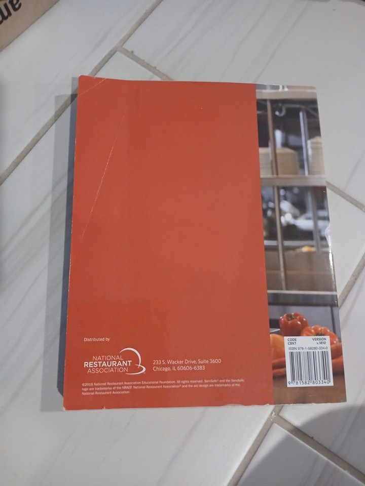 SERVSAFE COURSEBOOK 7th Edition Paperback Workbook Book Only No Test ...