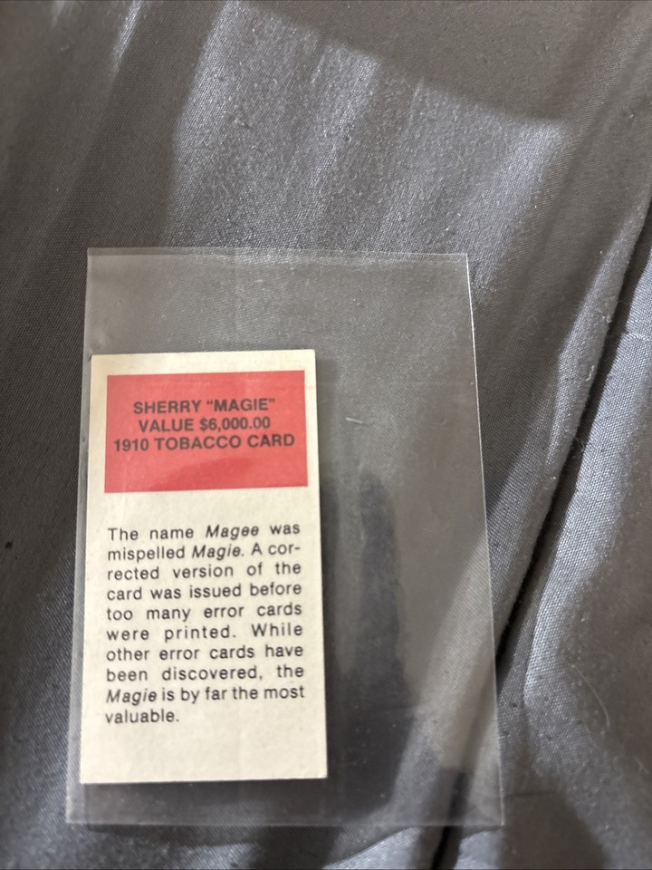 Reprint Sherry Magie 1910 Tobacco Card Baseball Philadelphia Phillies ...