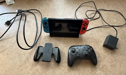 Nintendo Switch Original Model With Pro Controller, Third Party Dock | eBay