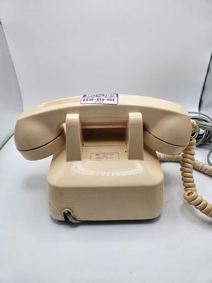 Vintage Western Electric Beige Rotary Telephone Dial Phone | eBay