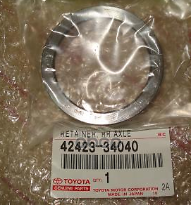 42423-34040 Toyota Retainer, rear axle bearing, inner rh 4242334040 ...