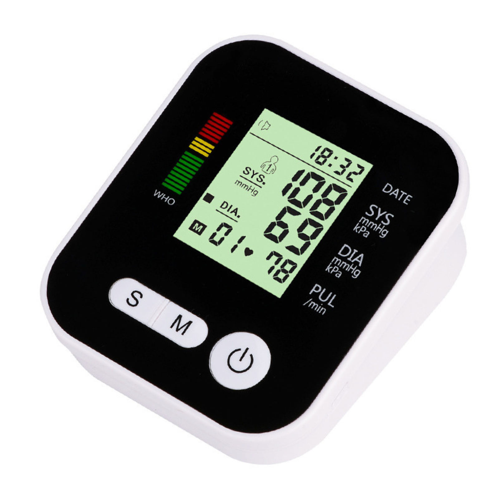 Digital Blood Pressure Monitor Upper Arm Automatic Heart Rate Machine ...
