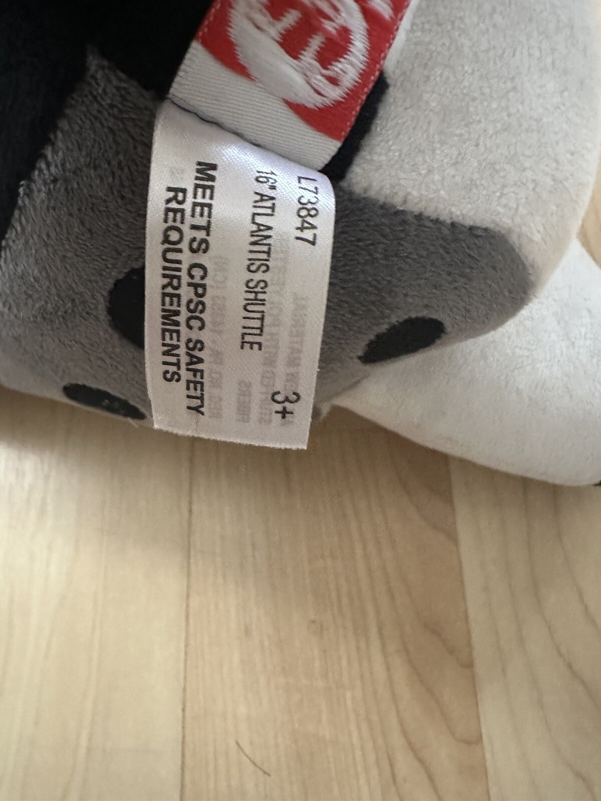 NASA Atlantis space shuttle plush 16” USA NASA Logo Made by Fiesta ...