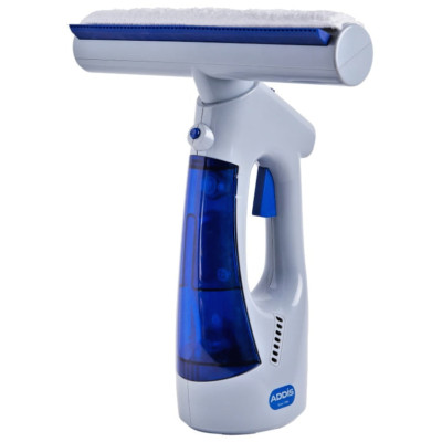 Addis Window Vacuum Cordless 3 in 1 Microfibre Head Rechargable Glass ...