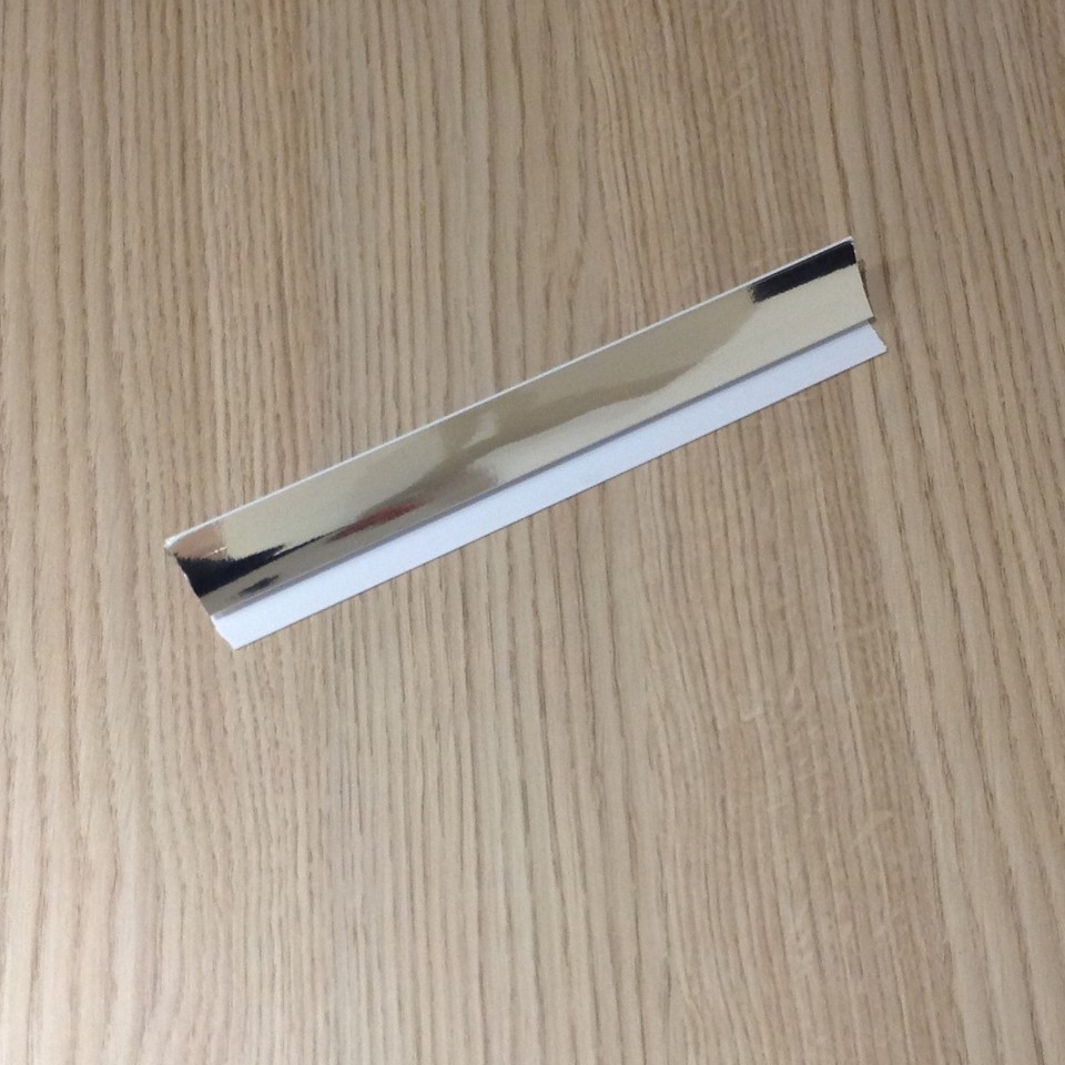 Silver 5mm Shower Wall Panel Trims 2.6m Bathroom Cladding PVC Wall ...