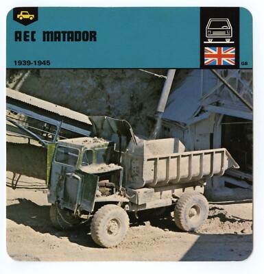 AEC Matador - Utility Truck Edito Service Auto Rally Card | eBay