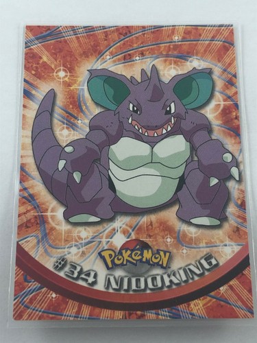 Pokemon - TV Animation - TOPPS - #34 Nidoking - Blue Logo - Neuf - FR ...