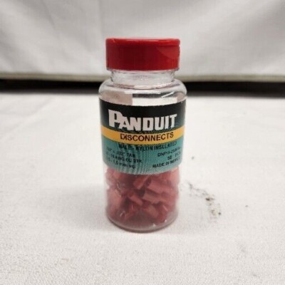 Panduit Disconnects Dnf18-250FIM-L Male Disconnect,Red,22-18Awg,Pk50 | eBay