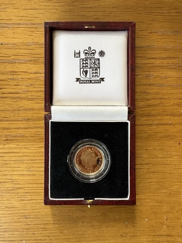 Royal Mint Gold Proof Full Sovereign Coin Box 1999 - Red Case | eBay UK