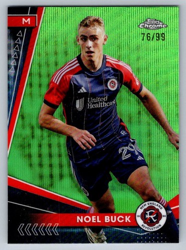 2024 Topps Chrome Mls - Noel Buck #152 Neon Green Wave Refractor /99 ...