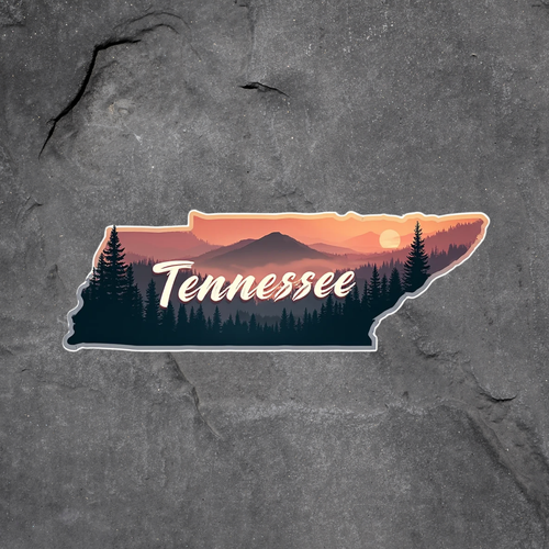 Tennessee Sticker Vinyl Decal Smoky Mountains Sunset Nature Scenic | eBay