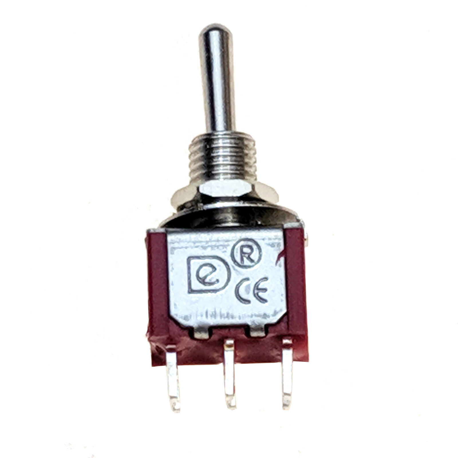 IndusTec DPDT Momentary Mini - Toggle Switch (ON)-OFF-(ON) 6 Solder ...