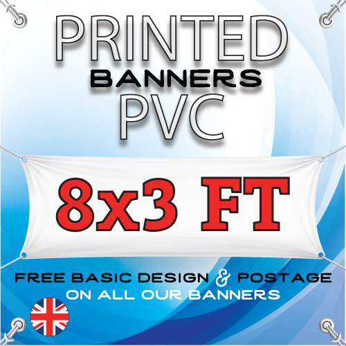 8 X 3 FT PVC BANNERS - OUTDOOR SIGN - ADVERTISING VINYL BANNER ...