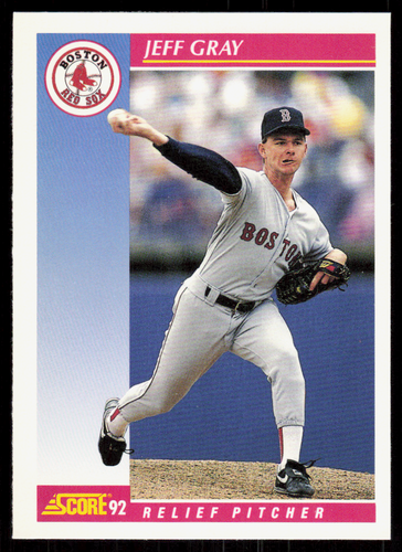 1992 Score 187 Jeff Gray Boston Red Sox | eBay
