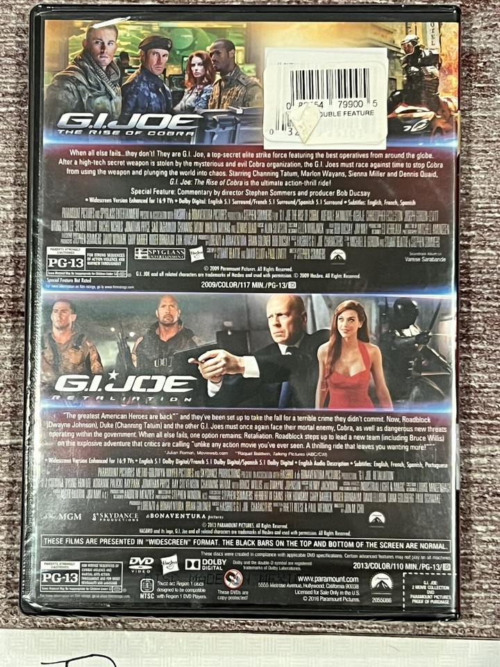 G.I. Joe : 2-Movie Collection ( Widescreen DVD , 2016 ) NEW & FACTORY ...